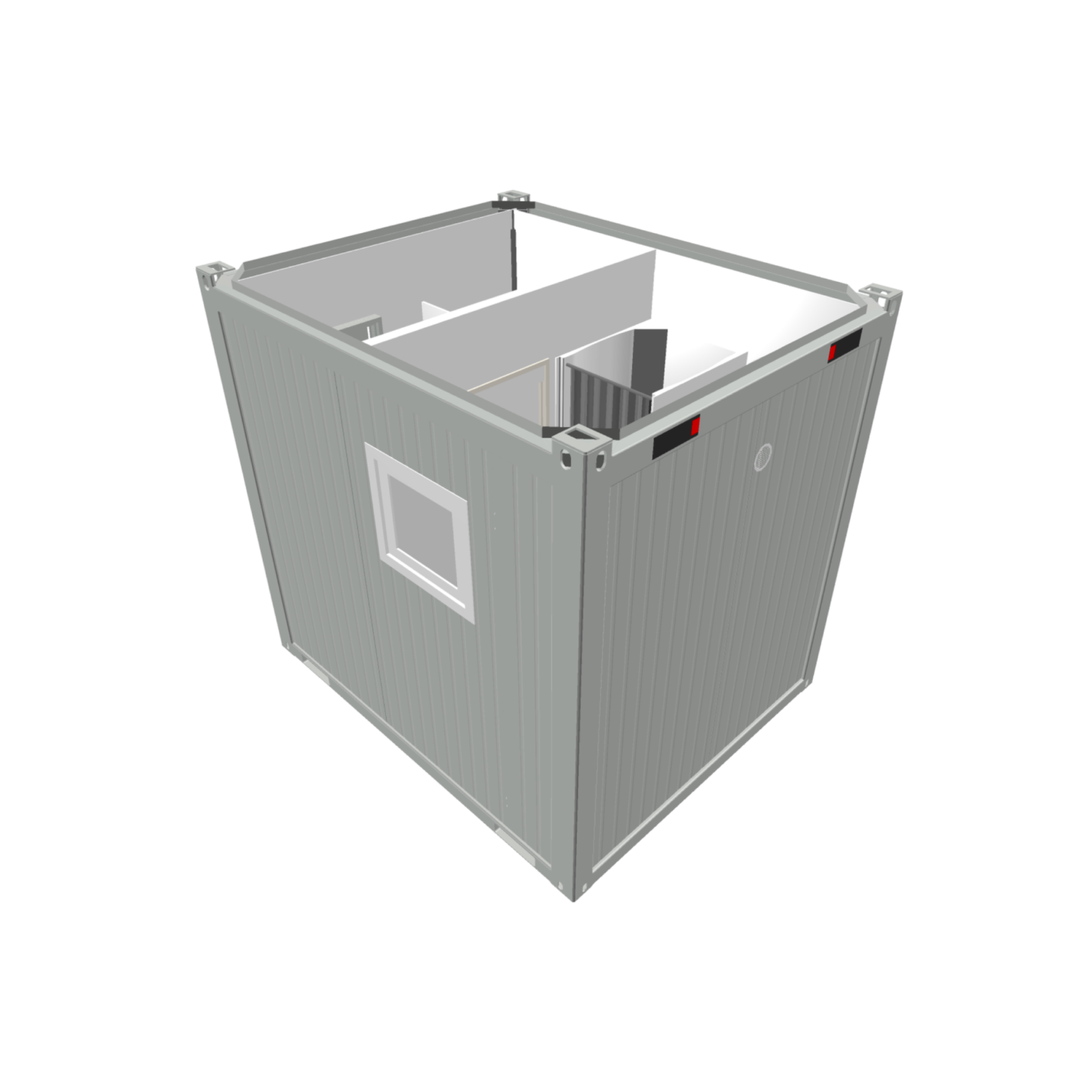 10′ Sanitärcontainer WC und Dusche | Baumann Container