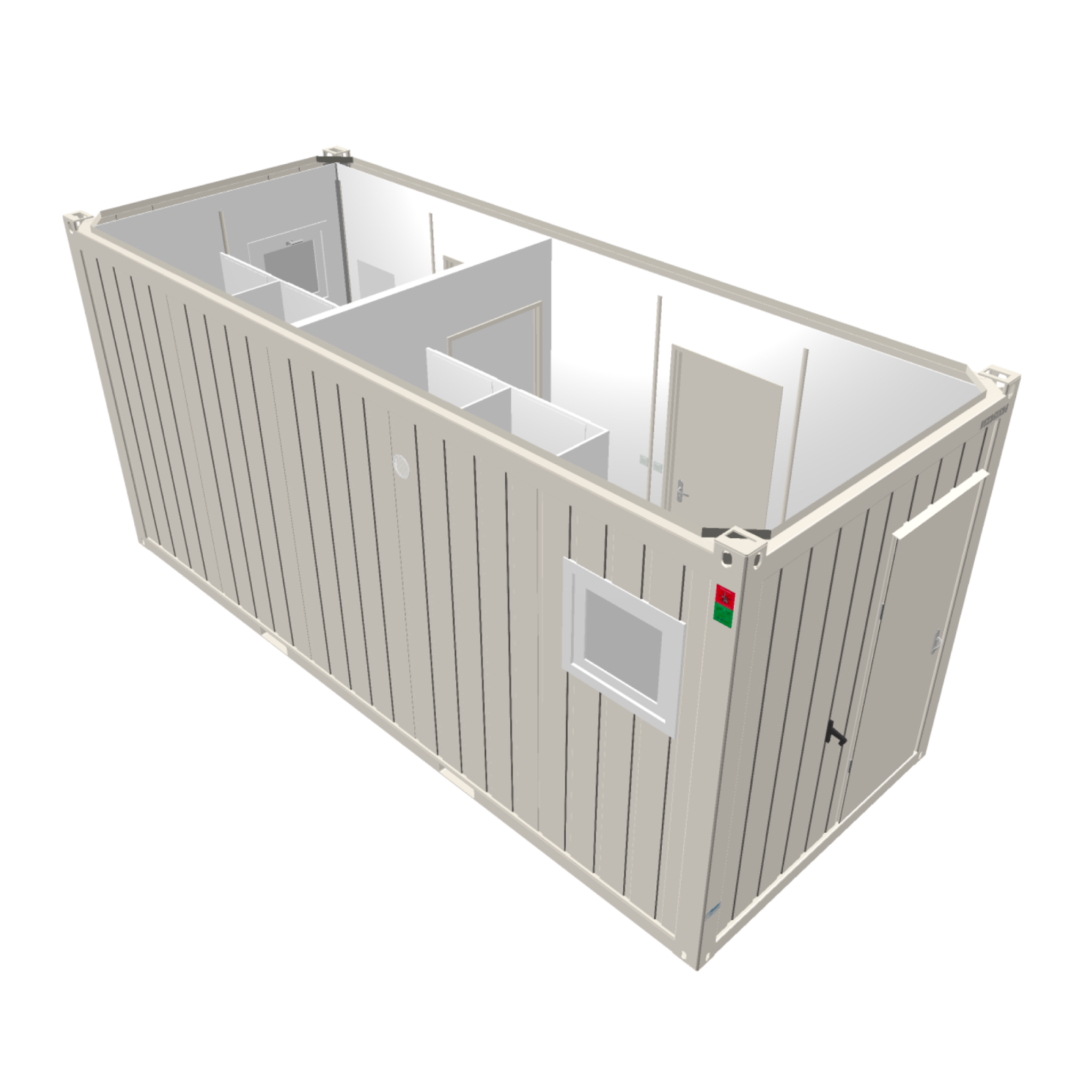 20′ Sanitärcontainer Damen/Herren | Baumann Container 20′ Sanitärcontainer Damen/Herren | Baumann Container