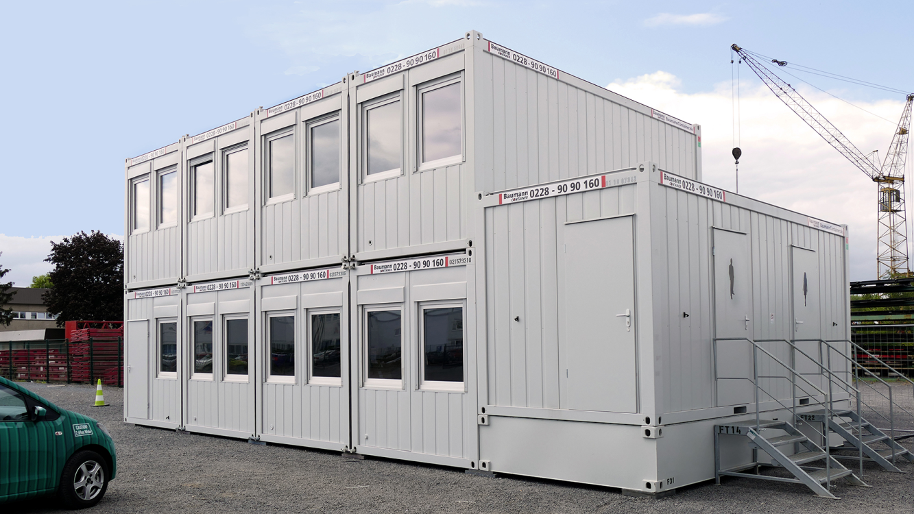 Baucontainer mieten & kaufen. Raumlösungen für Baustellen