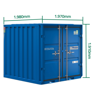 Lagercontainer 6-Fuß: Mieten und Kaufen