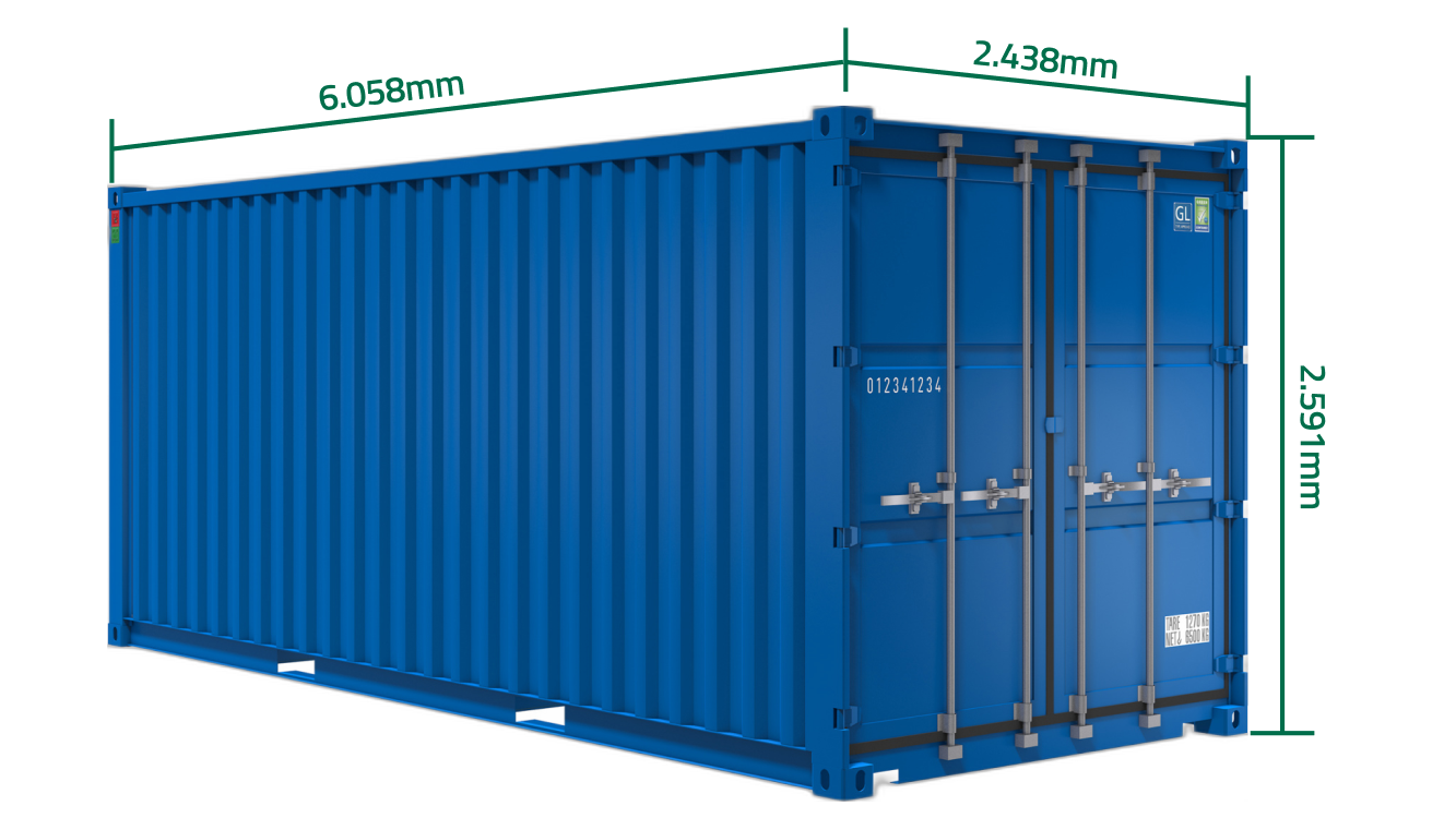 20 Fuss Container mieten & kaufen vom Spezialisten.